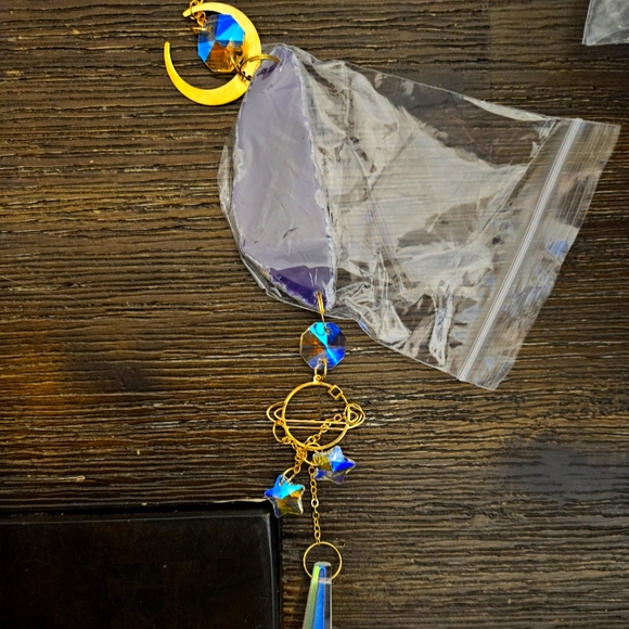 unbranded | Accents | Gold And Purple Crystal Space Suncatcher | Poshmark
